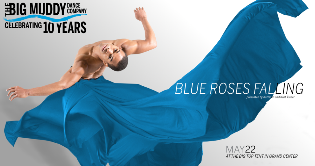 Blue Roses Falling - Grand Center Arts District