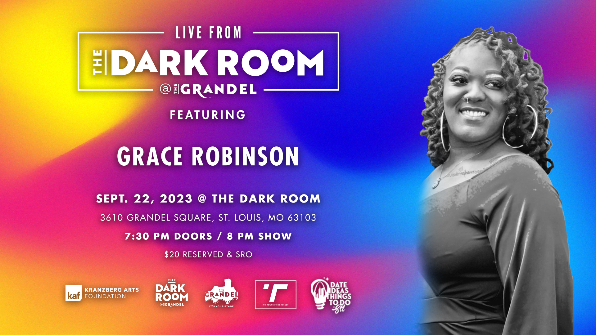 Grace Robinson Live From The Dark Room - Grand Center Arts District