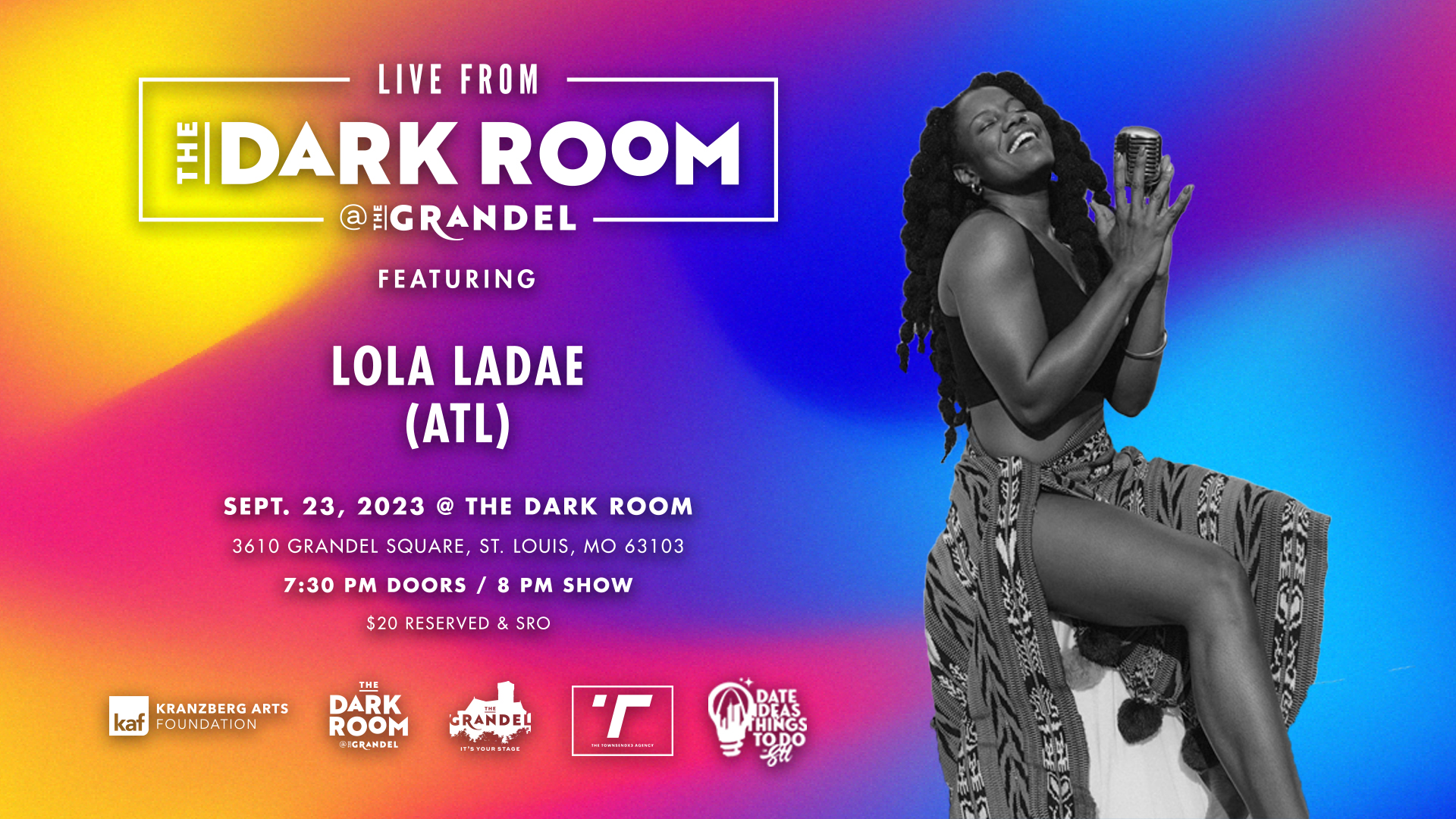 Lola Ladae Live From The Dark Room - Grand Center Arts District