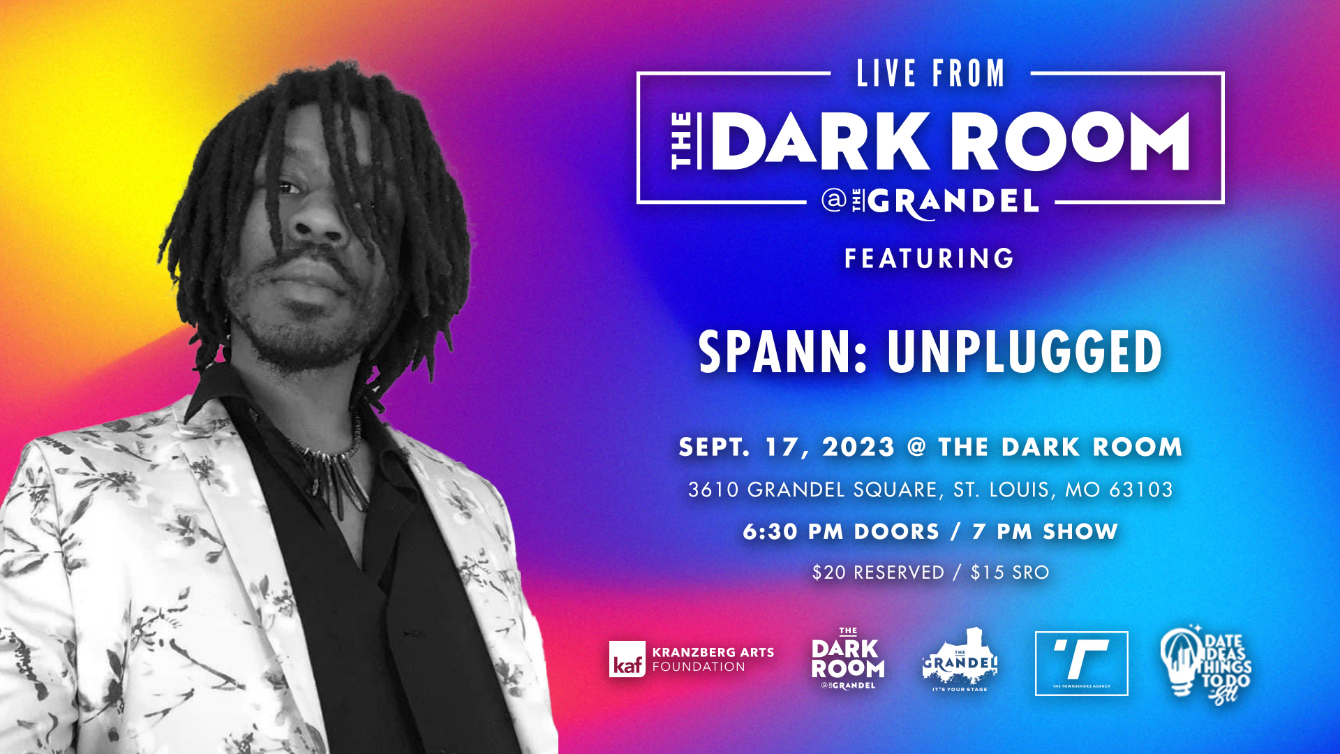 Spann: Unplugged Live From The Dark Room - Grand Center Arts District