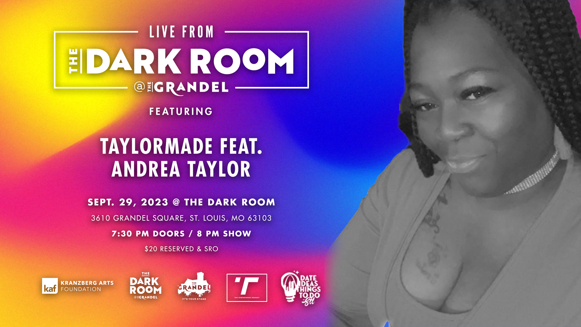 Taylormade Featuring Andrea Taylor Live From The Dark Room - Grand ...