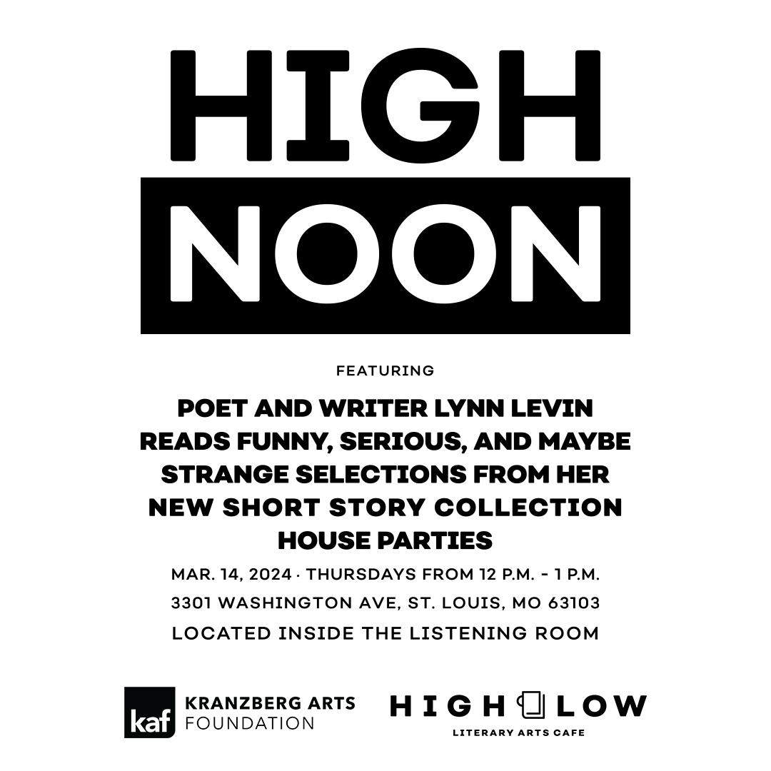 High Noon: Poet And Writer Lynn Levin Reads Funny, Serious, And Maybe ...